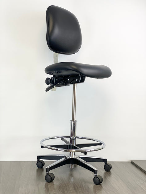 BIOFIT Ergonomic Vinyl Task Stool - Brand New - Antimicrobial Clean Ro