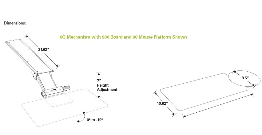 Humanscale - 6G System With 900 Board And Swivel Mouse - Brand New