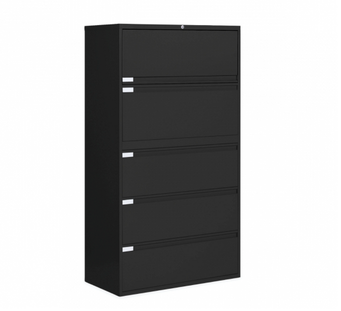 Global 5 Drawer Lateral File Cabinet - 36"W - 9336P-5F1H